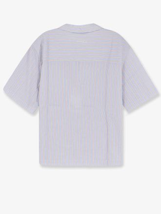 Dunst Mens Shirt Striped Cotton Blue