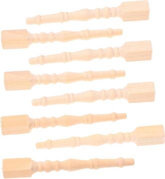 DOITOOL 8 Stück Puppenhaus Möbelzubehör Realistische Miniaturmöbel Kompatibel für DIY Esstisch Wichtel Puppenhaus