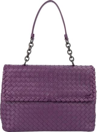 Bottega Veneta Crossbody Bags - Bottega Veneta Purple Intrecciato Shoulder Bag - Gr. unisize - in Orange - f&uuml;r Damen