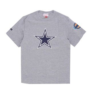 Mitchell & Ness Dallas Mavericks Logo T-Shirt - - Tops - Herren - Grau - L