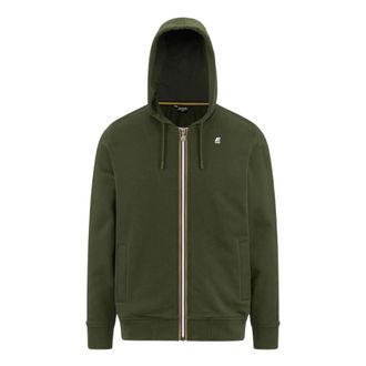 K-Way Kapuzenpullover mit Rei&szlig;verschluss - - Sweatshirts & Hoodies - Herren - Gr&uuml;n - M