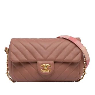 Chanel Pre-owned Vintage Umh&auml;ngetasche - - Pre-owned - Damen - Rosa - ONE SIZE