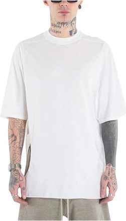 Rick Owens Homme, Tops, Blanc, Taille: XL Subhuman Jumbo SS T