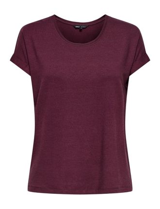 Only Tops f&uuml;r Damen Basic Kurzarm Rundhals