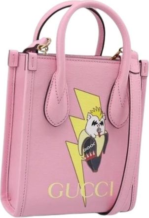 Gucci Sac cabas mini vintage doccasion - Femme - Pre-owned - Rose - Taille: ONE Size