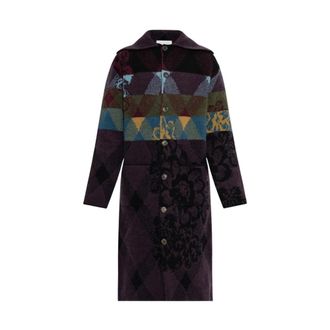 Dries Van Noten Masan Long Cardigan - - Knitwear - Herren - Lila - M
