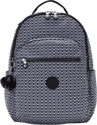 Kipling Basic Print Seoul Backpack L Signature Print