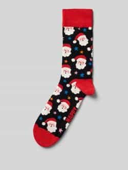 Happy Socks Socken aus elastischem Baumwoll-Mix Modell Santa & Star