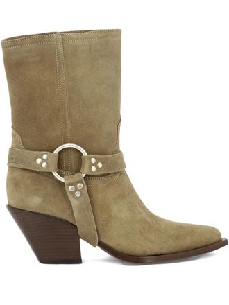 Sonora Atoka Belt Wildlederstiefel 60mm - Nude