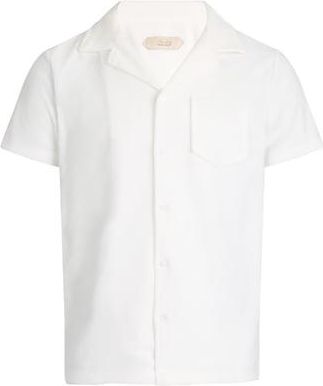 Aur&eacute;lien Chemise en tissu &eacute;ponge de coton m&eacute;lang&eacute;