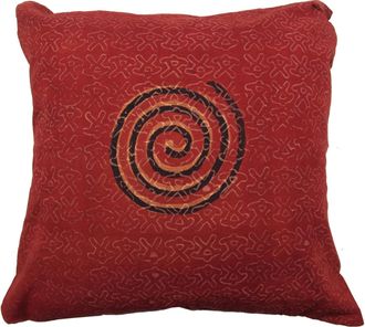 Guru Shop Kissenbezug Blockdruck, Dekokissen Bezug, Kissenh&uuml;lle Ethno, Traditionelle Herstellung - Muster 13, Baumwolle, Size:40x40 cm