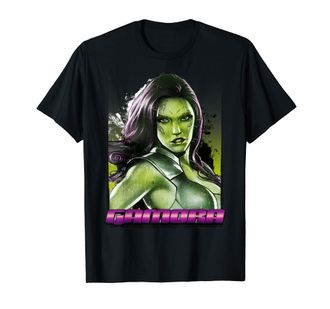 MARVEL Gamora Guardians of Galaxy Portrait Graphic T-Shirt T-Shirt
