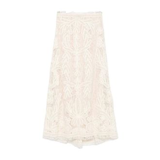 P.A.R.O.S.H. P.a.r.o.s.h. - Nixie Maxi Skirt - Femme - Jupes - Beige - Taille: 38 FR