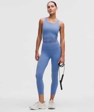 lululemon Legging Wunder Train taille haute avec poches pour Femmes - 64 cm - Bleu - Taille 10