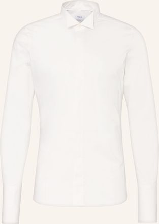 Paul Paul Smoking-Hemd Gala Slim Fit Mit Umschlagmanschette weiss