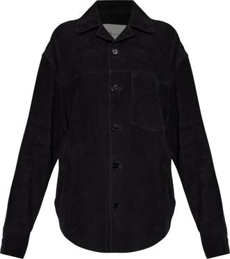 Ami Wildlederhemd - - Blouses & Shirts - Damen - Schwarzk - 2XS