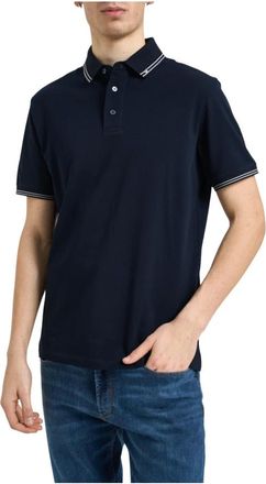 Emporio Armani Homme, Tops, Bleu, Taille: M Polo &agrave; col ray&eacute;