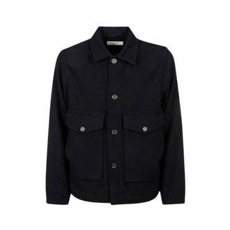 Universal Works Homme, Vestes, Bleu, Taille: XL Watchman II Jacket