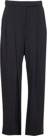 Pinko Pinko, Femme, Pantalons, Noir, Taille: 42 FR Pleated Straight Leg Pantalons