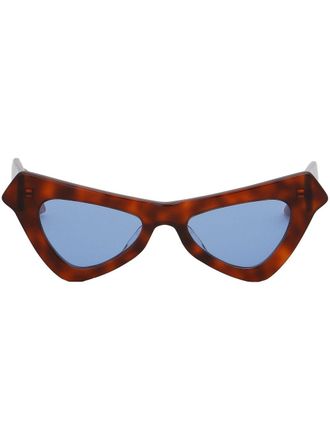 Marni Eyewear lunettes de soleil Fairy Pool &agrave; monture triangulaire - Rouge