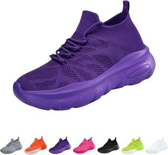 Generic Chaussures de marche pour femme - Chaussures de sport larges - Baskets l&eacute;g&egrave;res - En maille - Chaussures de randonn&eacute;e confortables - Chaussures d&eacute;contr