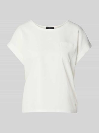 Monari Blusenshirt mit verl&auml;ngertem R&uuml;cken und Brusttasche