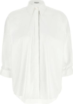 Brunello Cucinelli Damen, Blusen & Hemden, Wei&szlig;, XSGr&ouml;&szlig;e