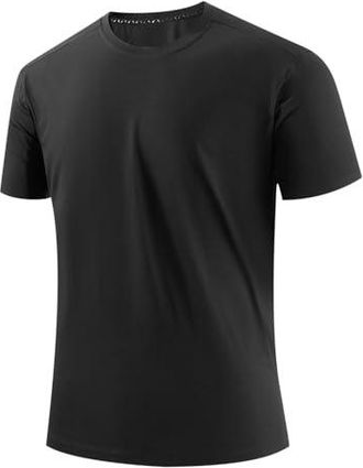 Generic T-shirt &agrave; col rond pour homme - L&eacute;ger et d&eacute;contract&eacute; - Couleur unie - Respirant - S&eacute;chage rapide - Classique - Manches courtes - Pour l&eacute;t&eacute; et la plage