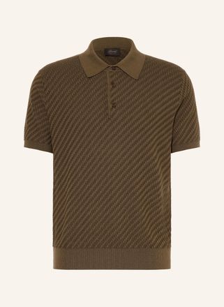 Brioni Strick-Poloshirt gruen