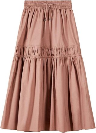 Patrizia Pepe Femme, Jupes, Orange, Taille: 42 FR Jupe Midi