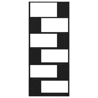 Generic Offene B&uuml;cherregale, Freistehend, Platzsparendes Aufbewahrungsregal aus Holzwerkstoff f&uuml;r B&uuml;cher, Dekoration und Medien (Schwarze Eiche)