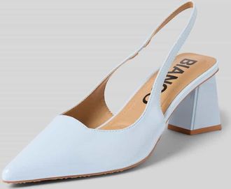 Bianco Slingpumps mit Blockabsatz und Riemchen