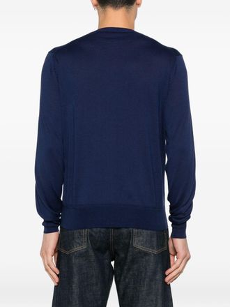 Tom Ford Mens Sweater Blue Cotton
