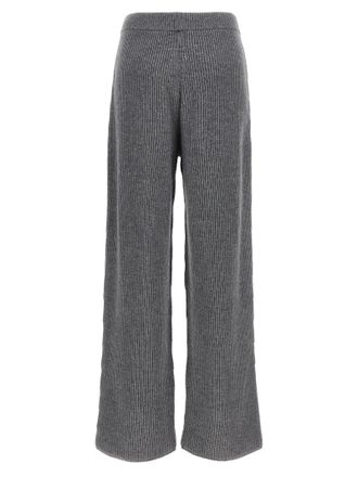 Sportmax Womens Gray Wool Casual Pants