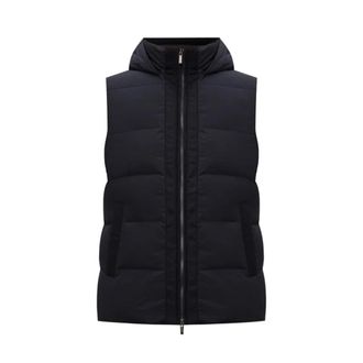 PESERICO Kapuzenweste mit Rei&szlig;verschluss - - Jackets - Herren - Blau - L