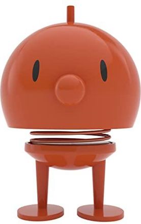Hoptimist Bumble, Figurine &agrave; secouer, d&eacute;coration scandinave pour Le Salon, Le Bureau, lentr&eacute;e, la Salle de Bain, Super Cadeau, 10 x 10 x 15 cm, Grand, Orange