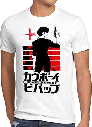 style3 The Cowboy T-Shirt Homme Swordfish Anime Manga, Taille:3XL, Couleur:Blanc