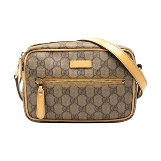 Gucci Sac bandouli&egrave;re imprim&eacute; Pre-owned - Femme - Pre-owned - Brun - Taille: ONE Size