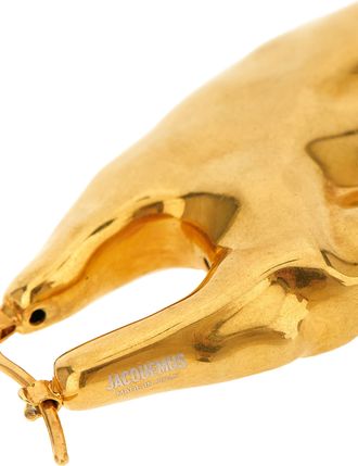 Jacquemus Womens Gold Copper Earrings