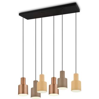 Trio Leuchten Suspension led 6xe27 max 40w multicouleur taupe - trio - agudo 71919206 71919206 71919206
