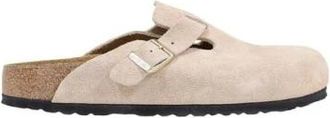 Birkenstock Femme, Chaussures, Beige, Taille: 37 EU Sabots en cuir su&eacute;d&eacute;