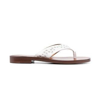 Chlo&eacute; Wei&szlig;e Sandalen mit Blumenstickerei - - Shoes - Damen - Wei&szlig; - 35 EU