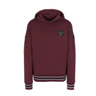 A|X Armani Exchange Lang&auml;rmeliges Kapuzensweatshirt mit Vordertaschen - - Sweatshirts & Hoodies - Herren - Rot - XL