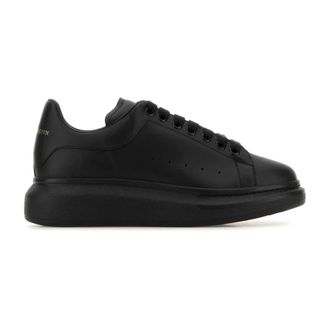 Alexander McQueen Schwarze Ledersneakers mit Absatz - - Shoes - Herren - Schwarzk - 41 EU