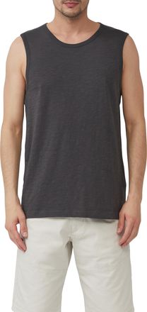 s.Oliver Baumwoll-Tanktop mit Flammgarnstruktur