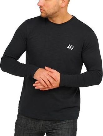 Jack & Jones Infinity Rise Infinity T-shirt &agrave; manches longues et col rond pour homme, Tap Shoe / Style 2, L