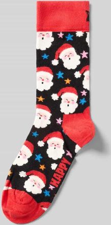 Happy Socks Socken mit Label-Print Modell Santa & Star