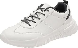 Generic Chaussures de course en cuir pour homme - Chaussures de sport &agrave; lacets - Chaussures de marche l&eacute;g&egrave;res et d&eacute;contract&eacute;es - Confortables - Chaussures de 