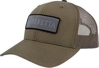 Beretta Beretta SDY Casquette de camionneur pour homme - Casquette décontractée réglable en maille avec visière pré-incurvée, taille unique, vert foncé, Taill