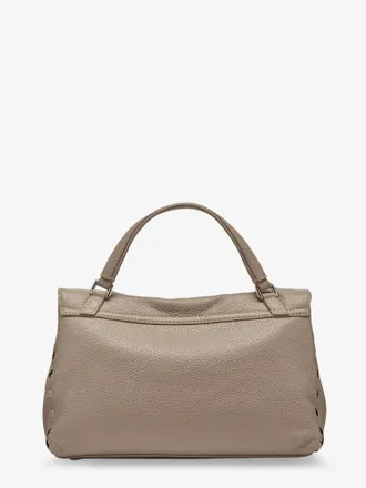 Zanellato Womens Crossbody Bag Postina S Beige Leather Shoulder